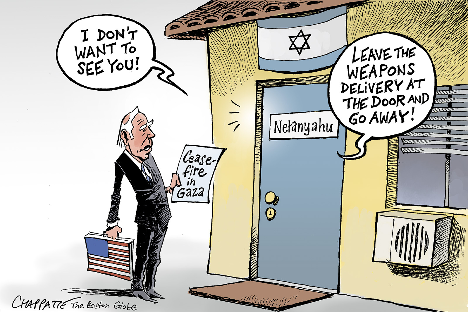 Strains between Biden and Netanyahu | Globecartoon - Political Cartoons ... Strains between Biden and Netanyahu | Globecartoon - Political Cartoons ...