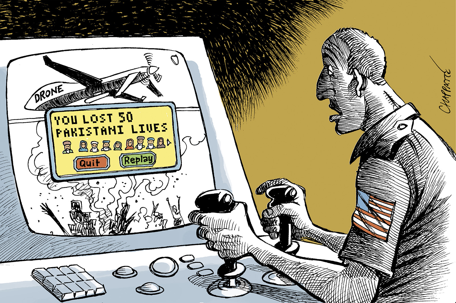 Drone Wars | Globecartoon - Political Cartoons - Patrick Chappatte