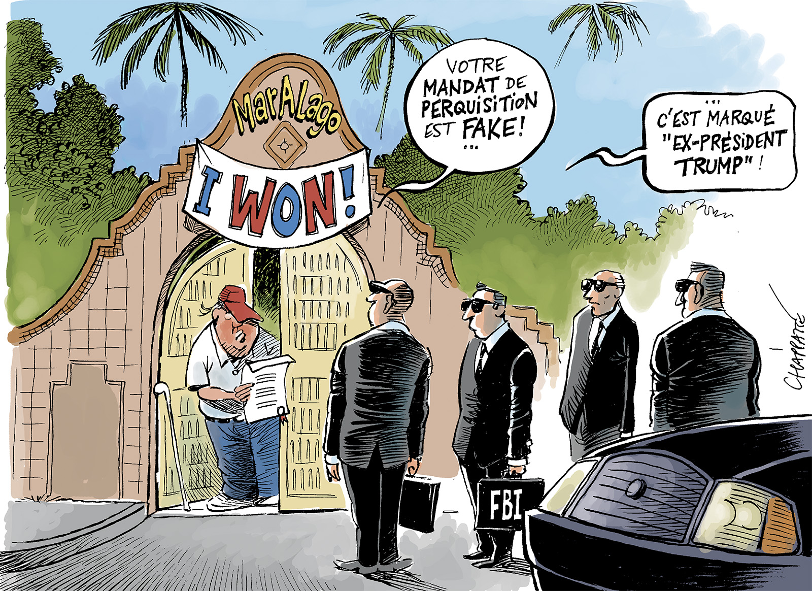 Perquisition chez Donald Trump | Globecartoon - Political Cartoons ...