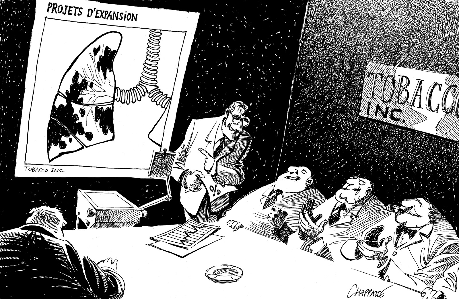 Industrie du tabac | Globecartoon - Political Cartoons - Patrick Chappatte