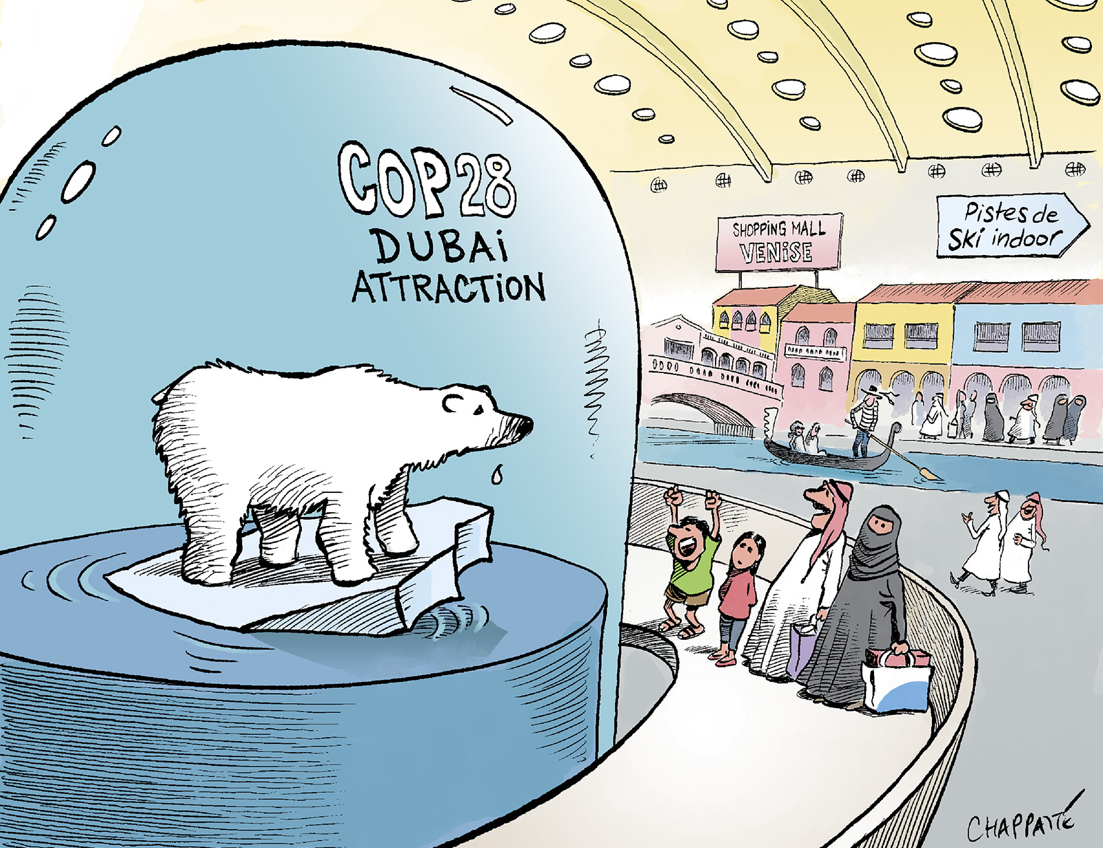 Sommet climatique à Dubai | Globecartoon - Political Cartoons - Patrick ...