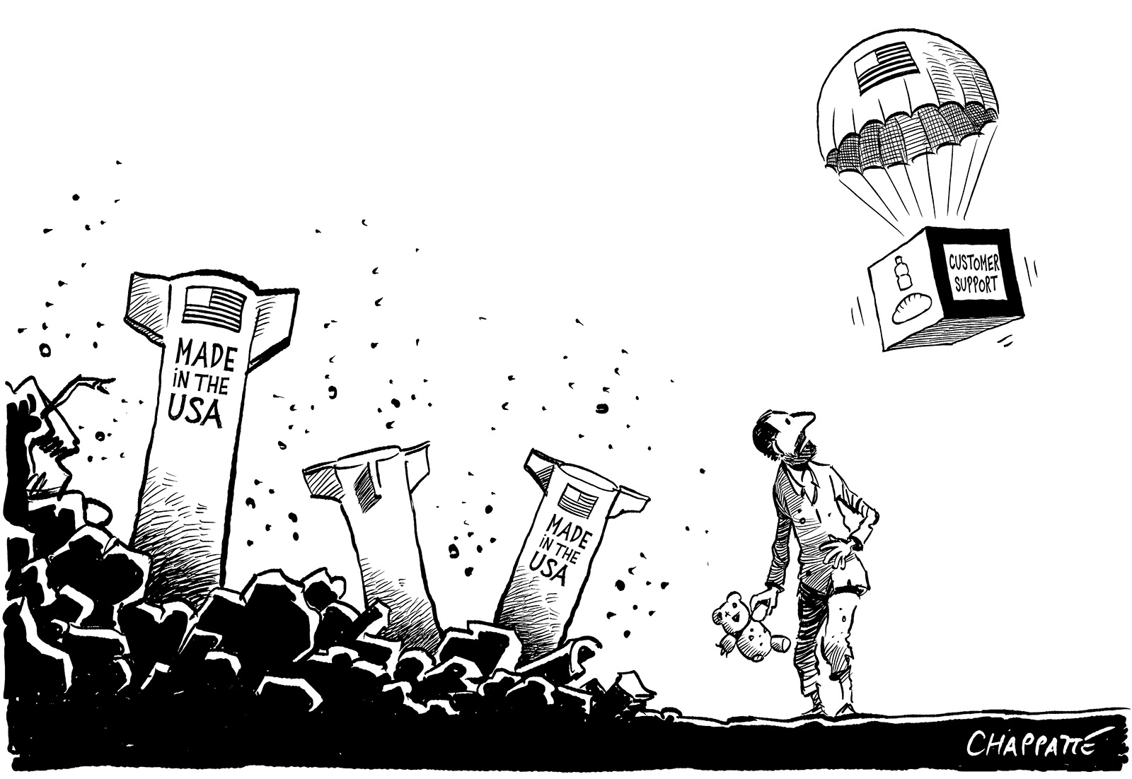 Gaza, the USA and humanitarian aid | Globecartoon - Political Cartoons ...
