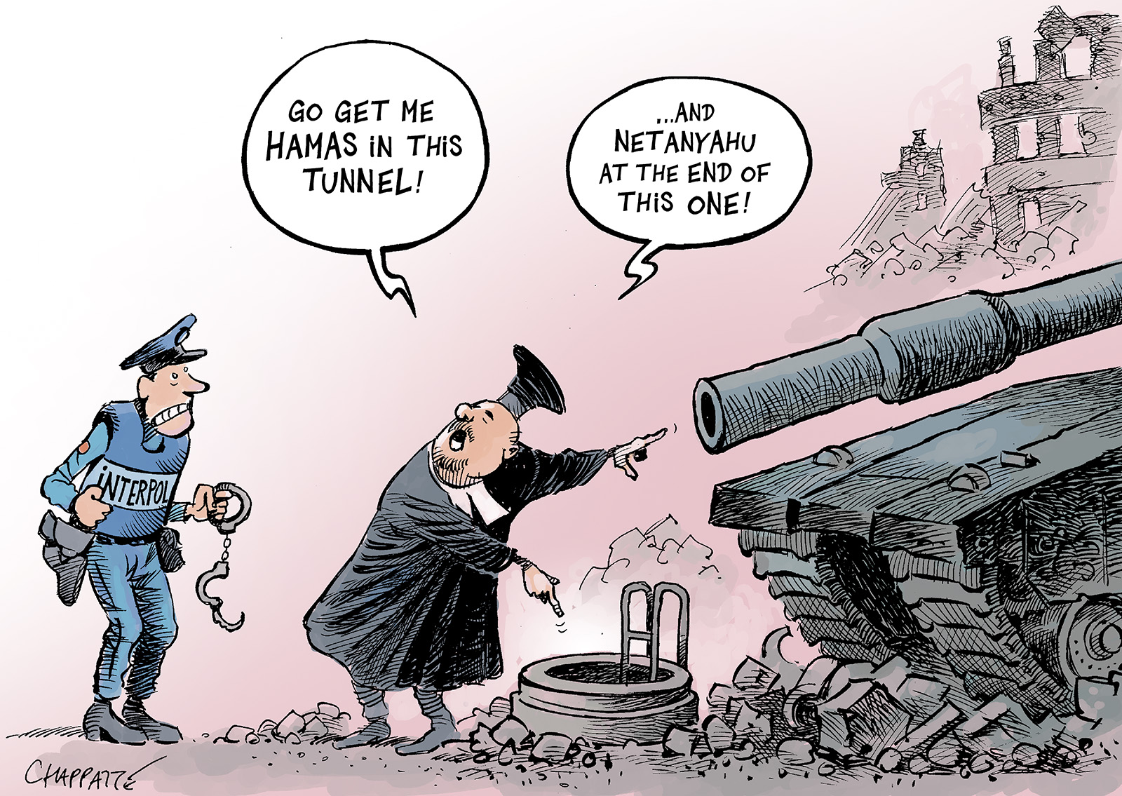 The ICC goes after Netanyahu and Hamas | Globecartoon - Political ...