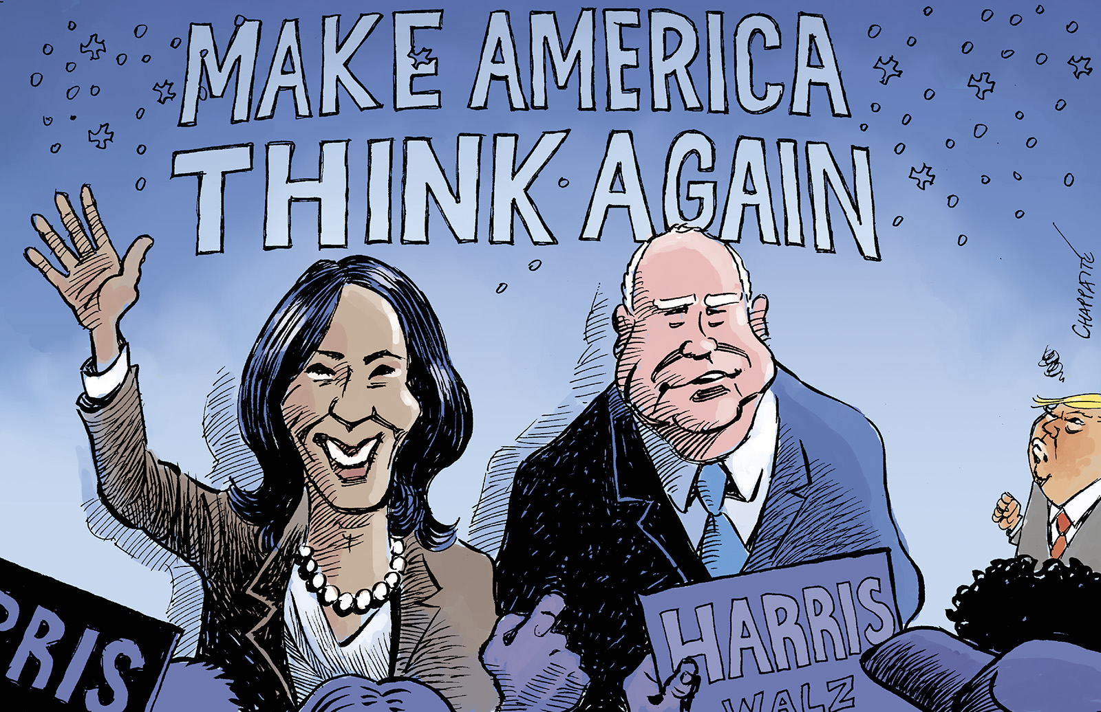 Kamala Harris and Tim Walz | Globecartoon - Political Cartoons ...