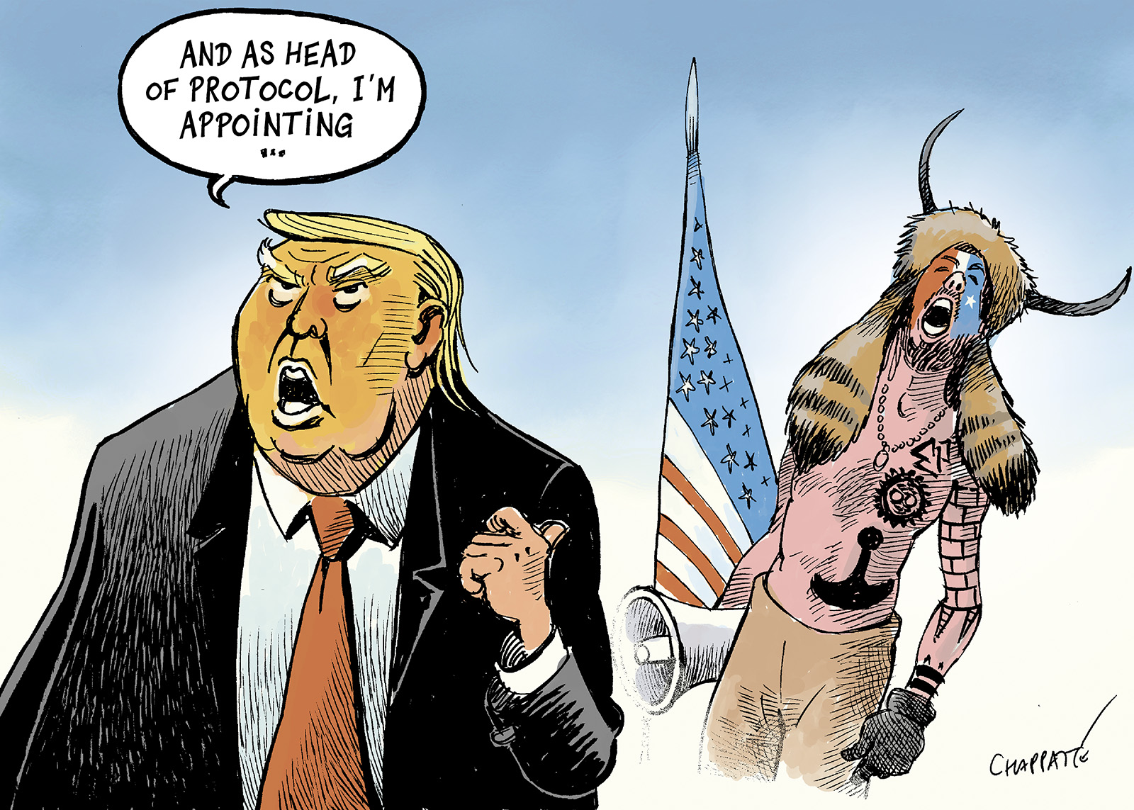Meet the Trump team | Globecartoon - Political Cartoons - Patrick Chappatte