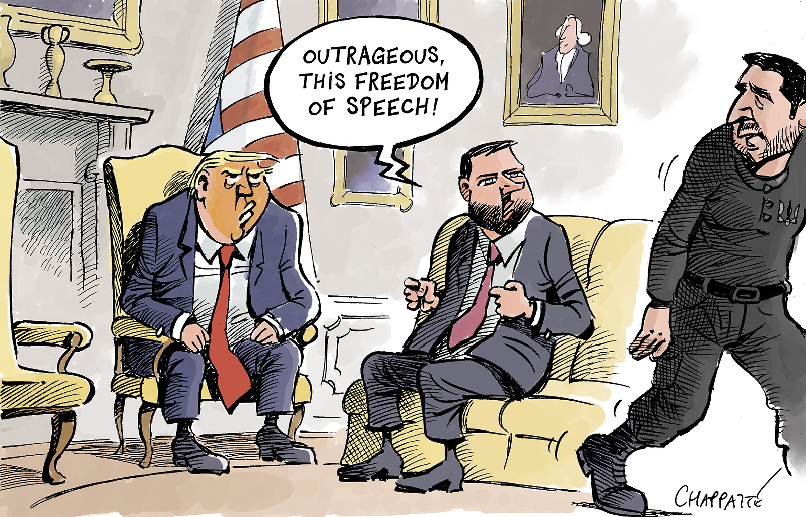 JD Vance's flare-ups | Globecartoon - Political Cartoons - Patrick ...