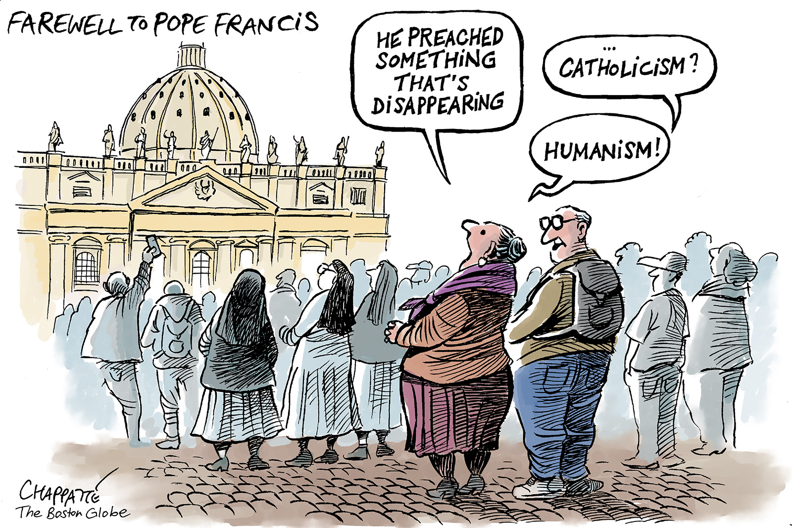 Farewell to the Pope | Globecartoon - Political Cartoons - Patrick ...
