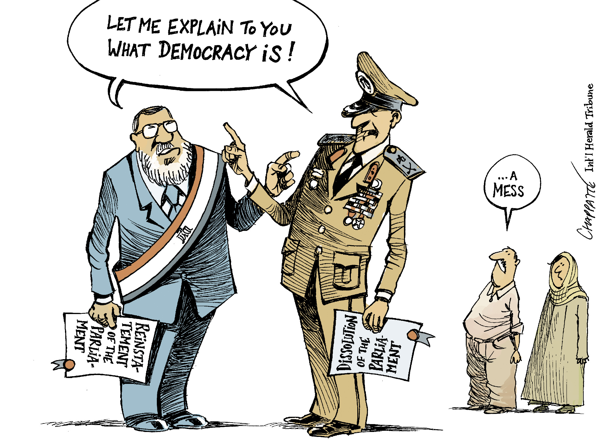 Standoff in Egypt | Globecartoon - Political Cartoons - Patrick Chappatte