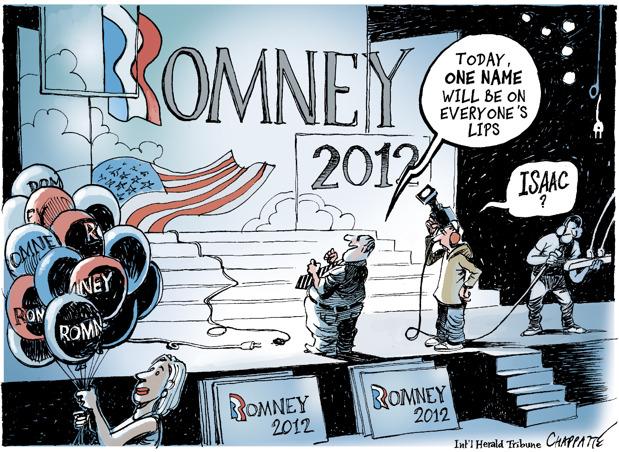 Storm disrupts Republican Convention | Globecartoon - Political ...