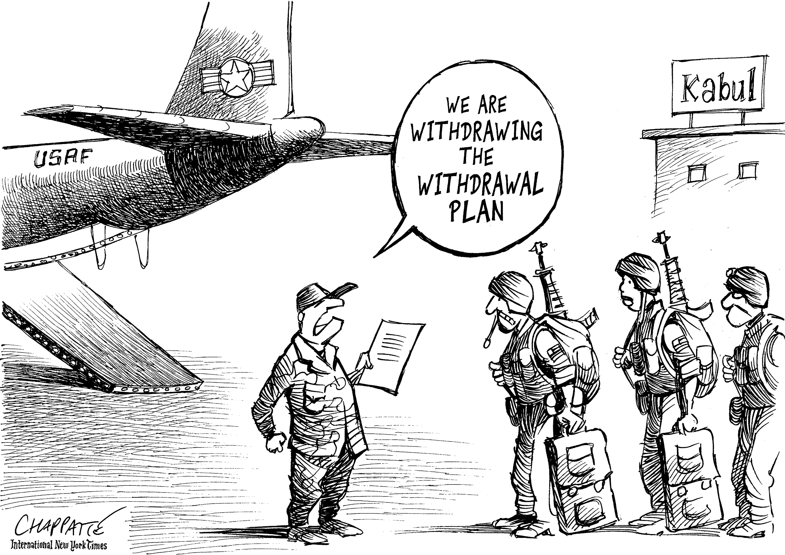 U.S. troops to stay in Afghanistan | Globecartoon - Political Cartoons ...