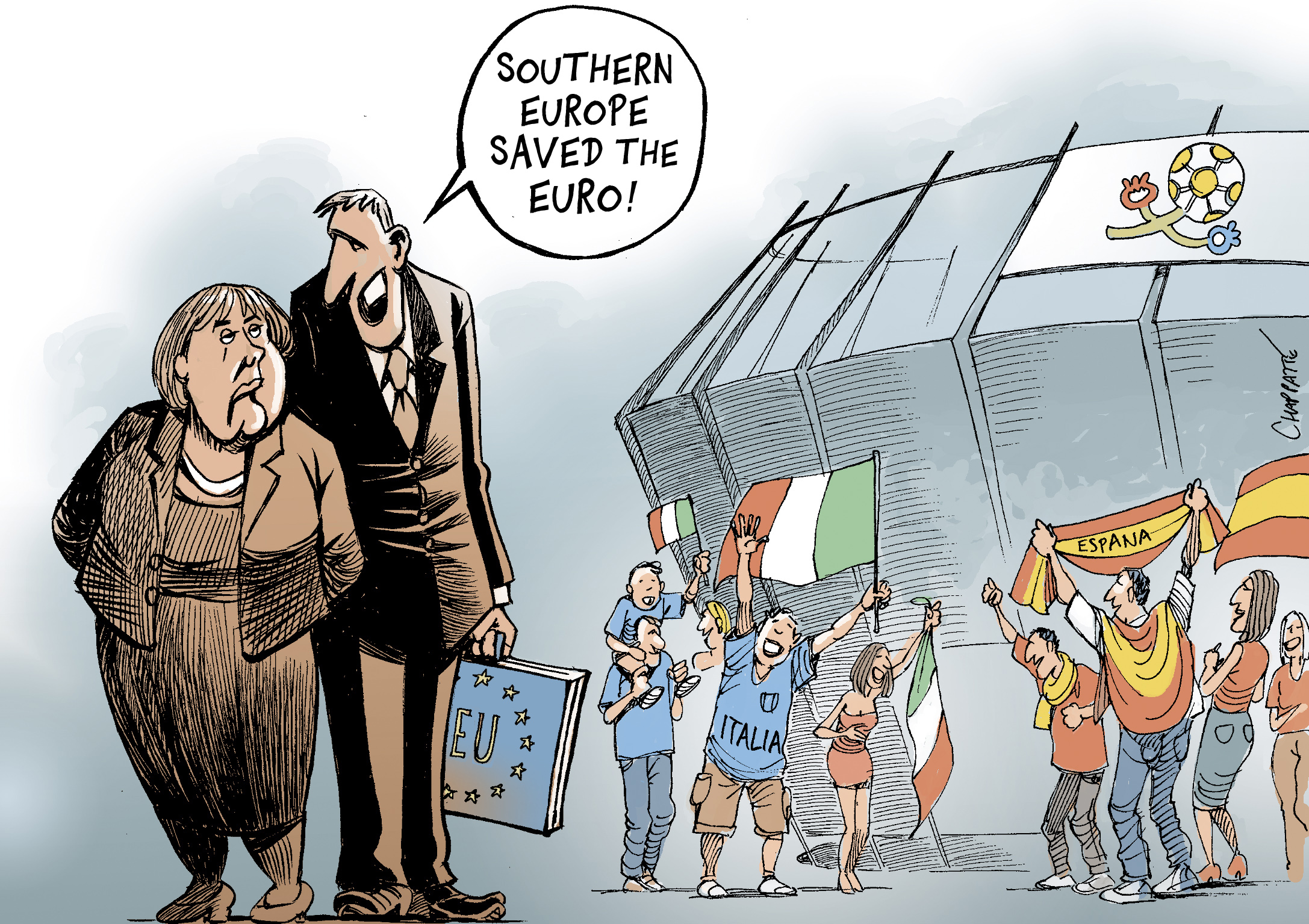 Euro 2012 | Globecartoon - Political Cartoons - Patrick Chappatte