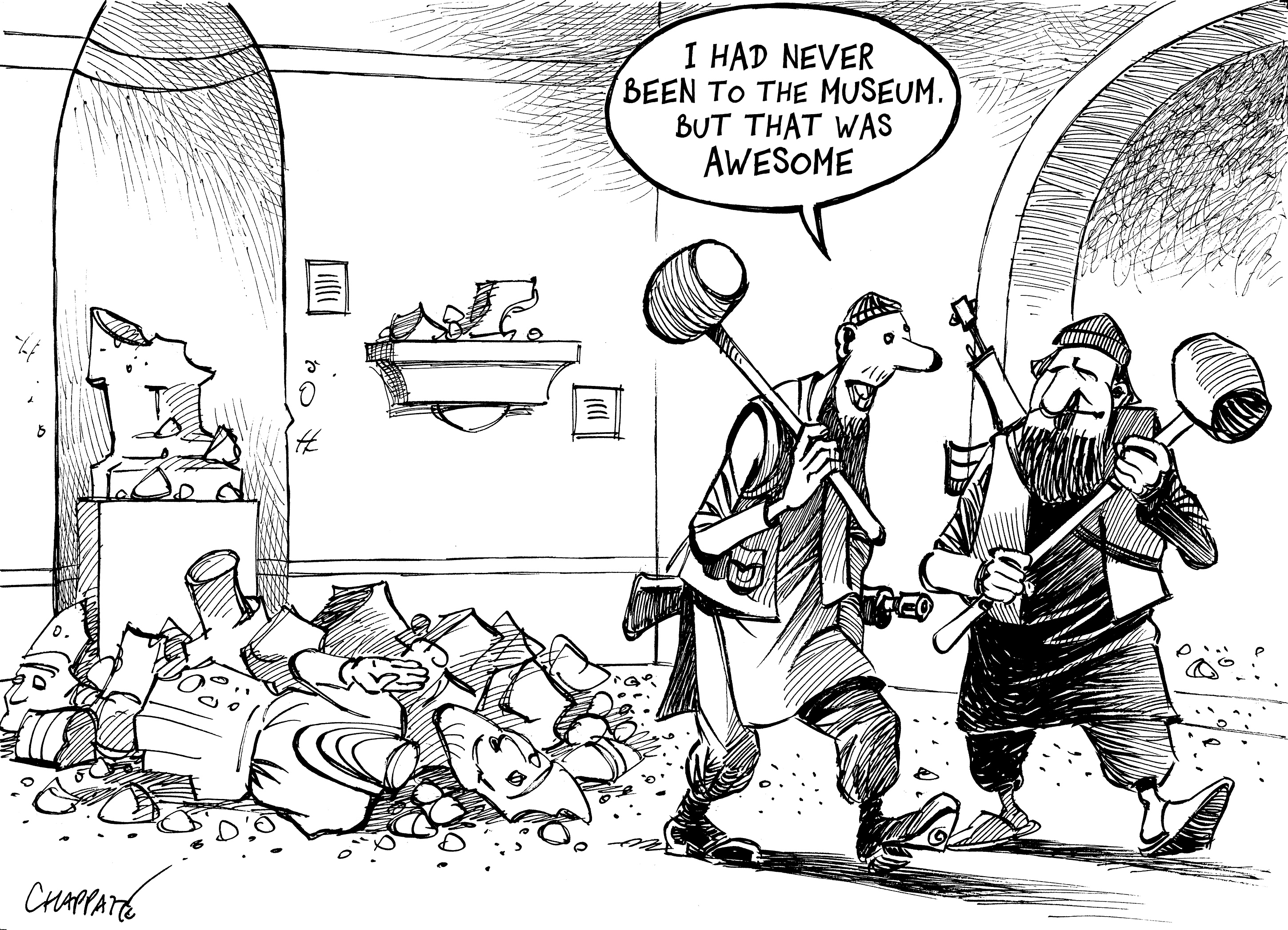 Mosul Museum devastated | Globecartoon - Political Cartoons - Patrick ...