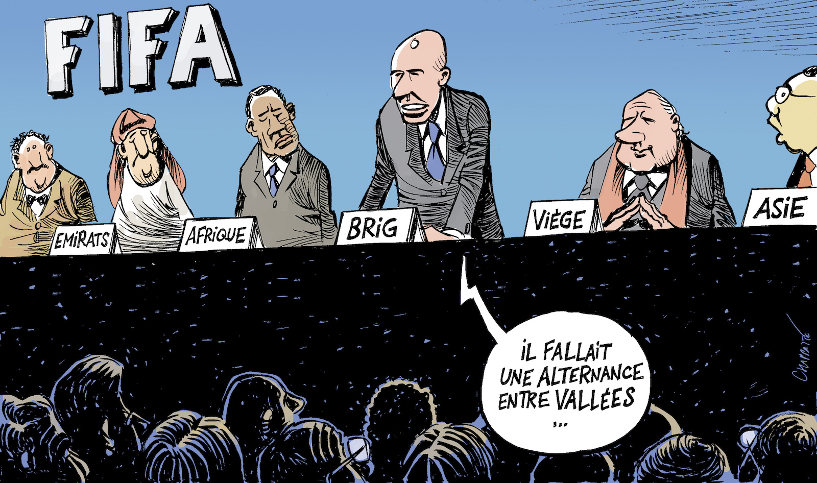 Un nouveau Valaisan à la FIFA | Globecartoon - Political Cartoons ...