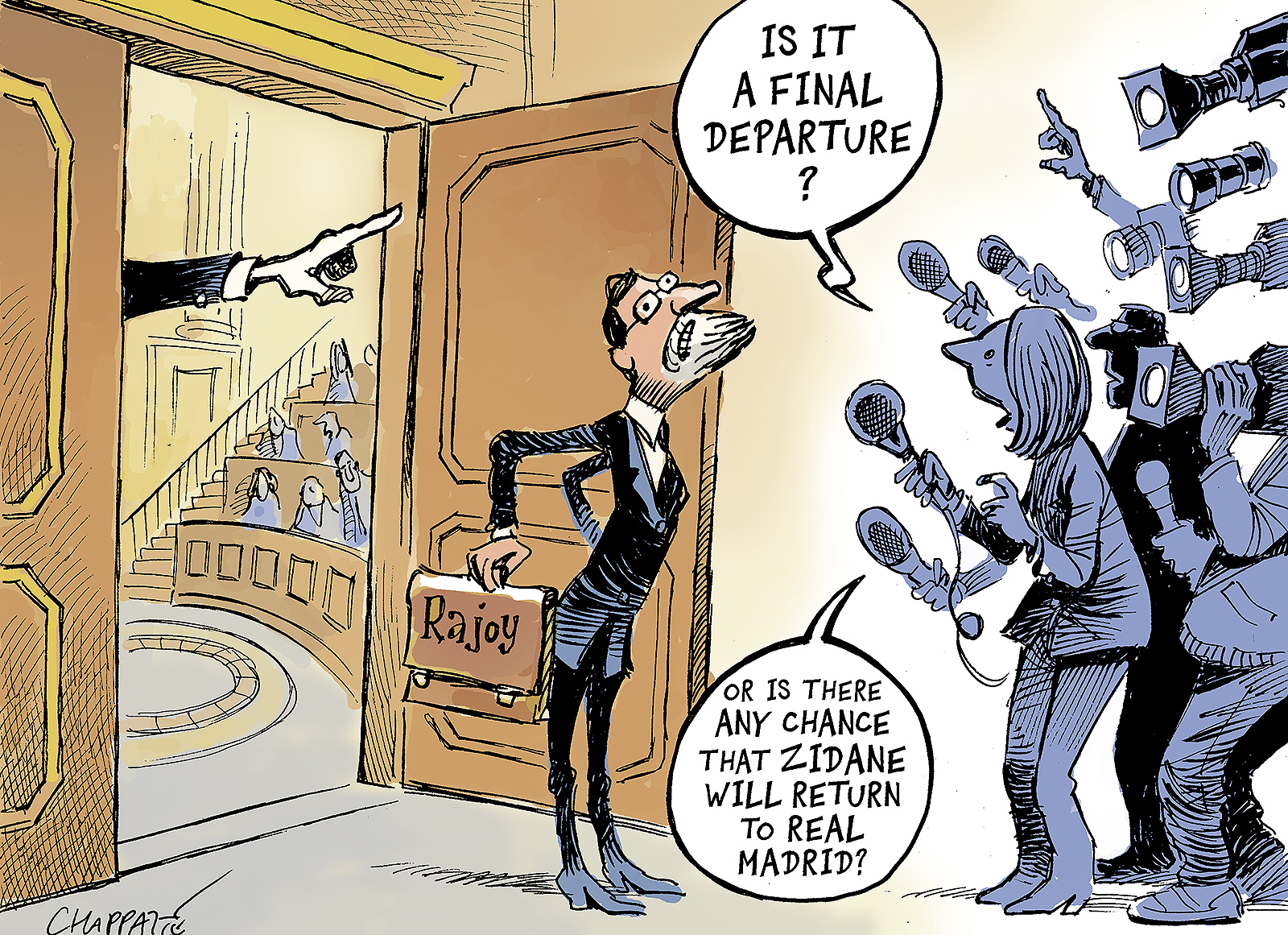 Exit of the Spanish prime minister | Globecartoon - Political Cartoons ...