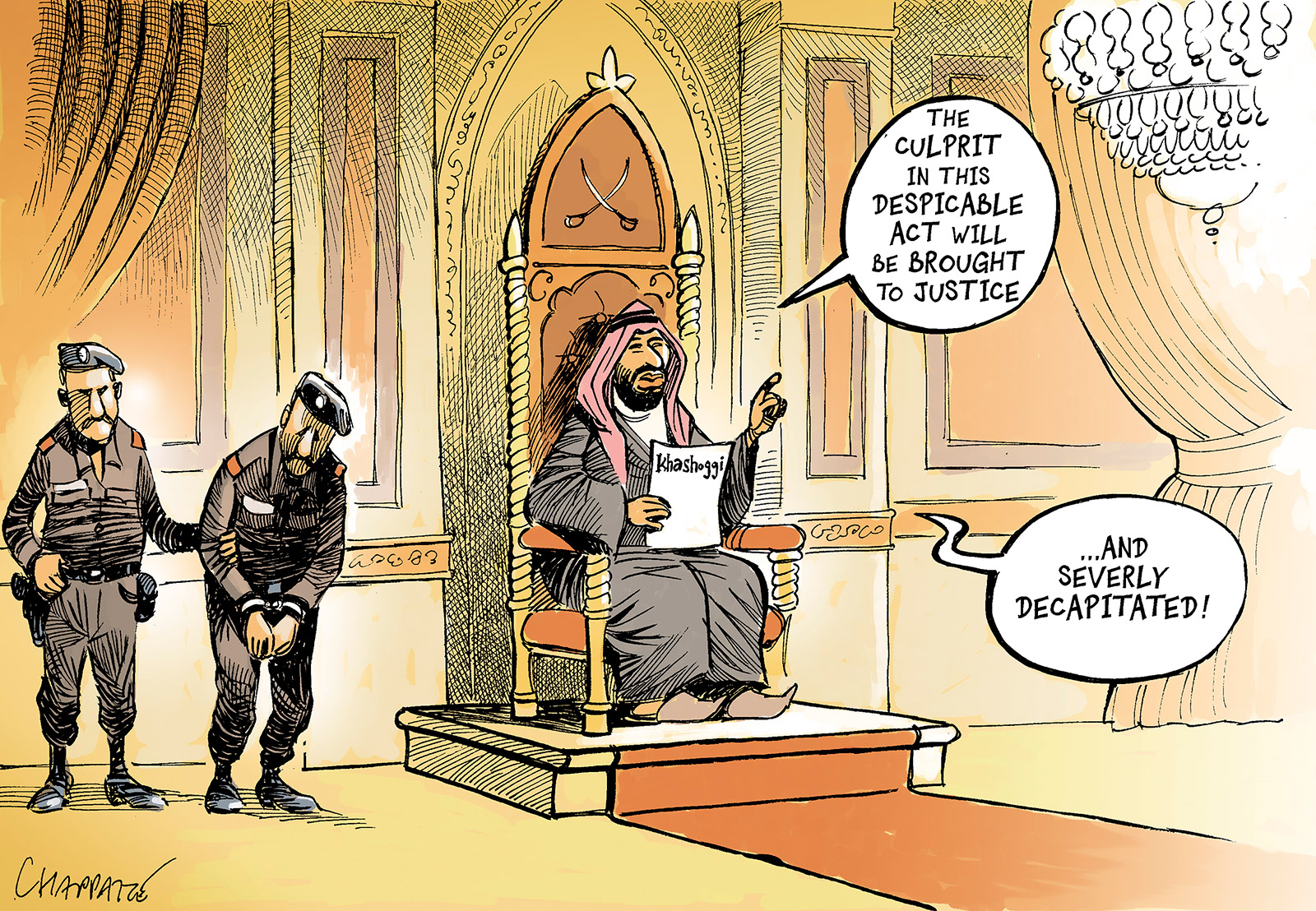 Saudia Arabia looking for an exit | Globecartoon - Political Cartoons ...