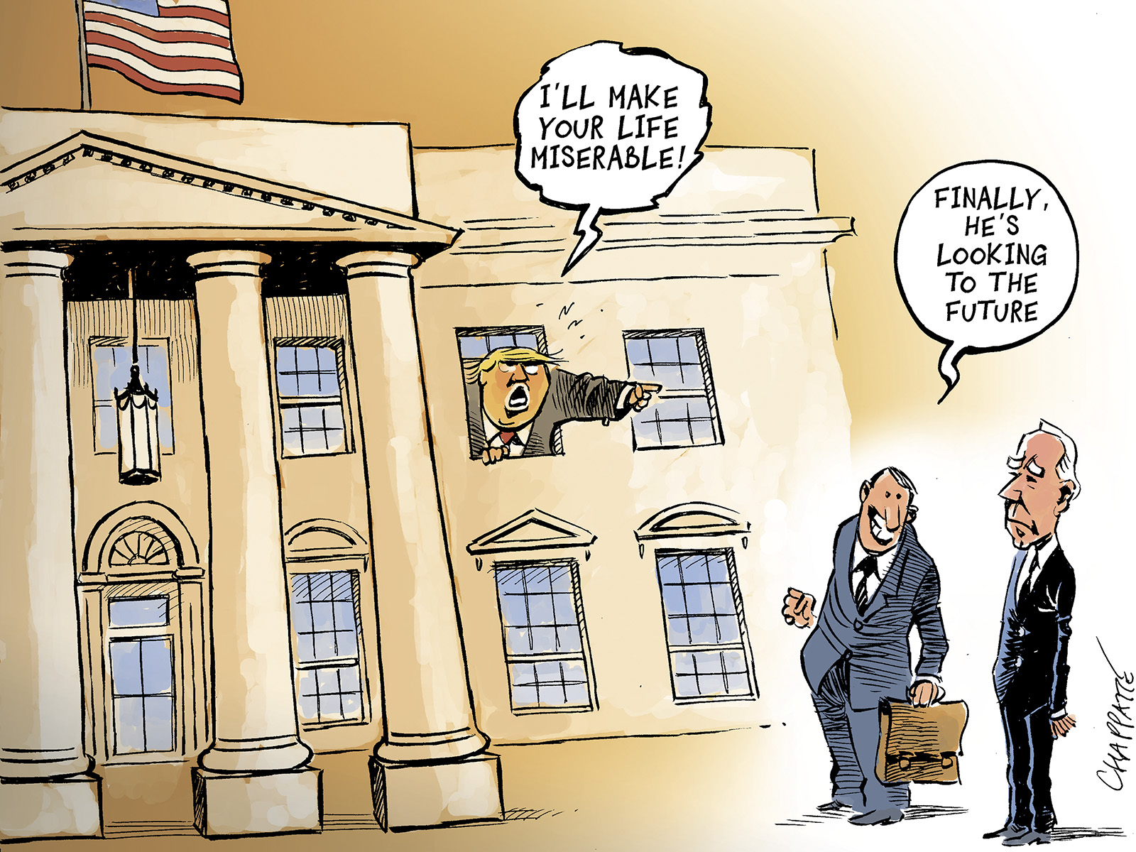 Transition at the White House | Globecartoon - Political Cartoons ...
