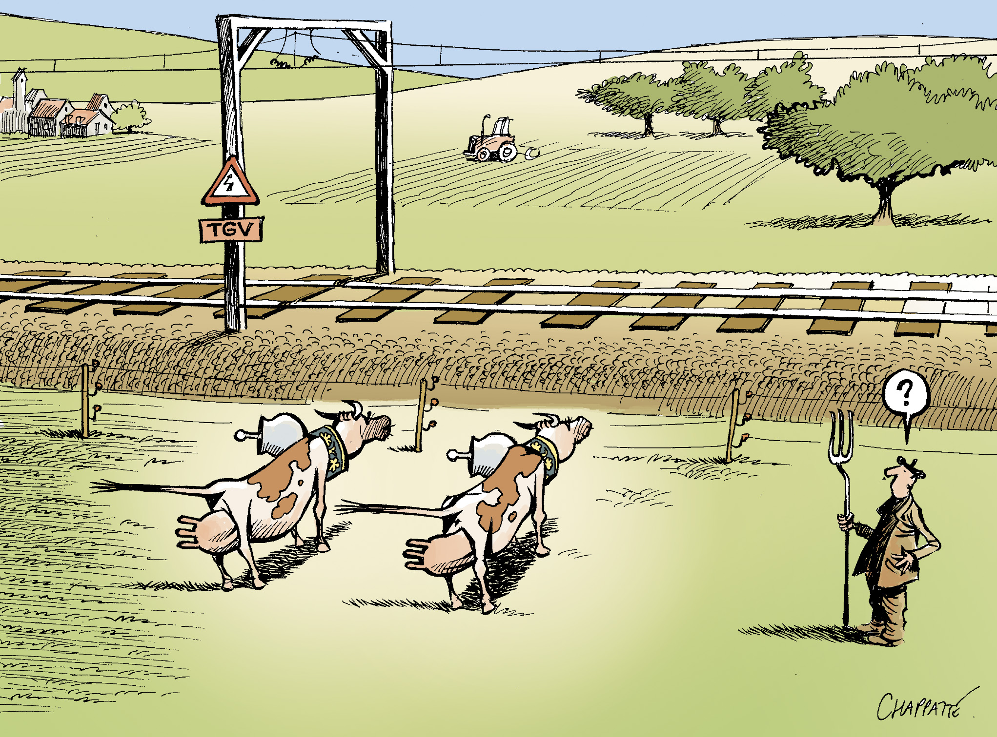 Le TGV bat le record du monde de vitesse | Globecartoon - Political ...