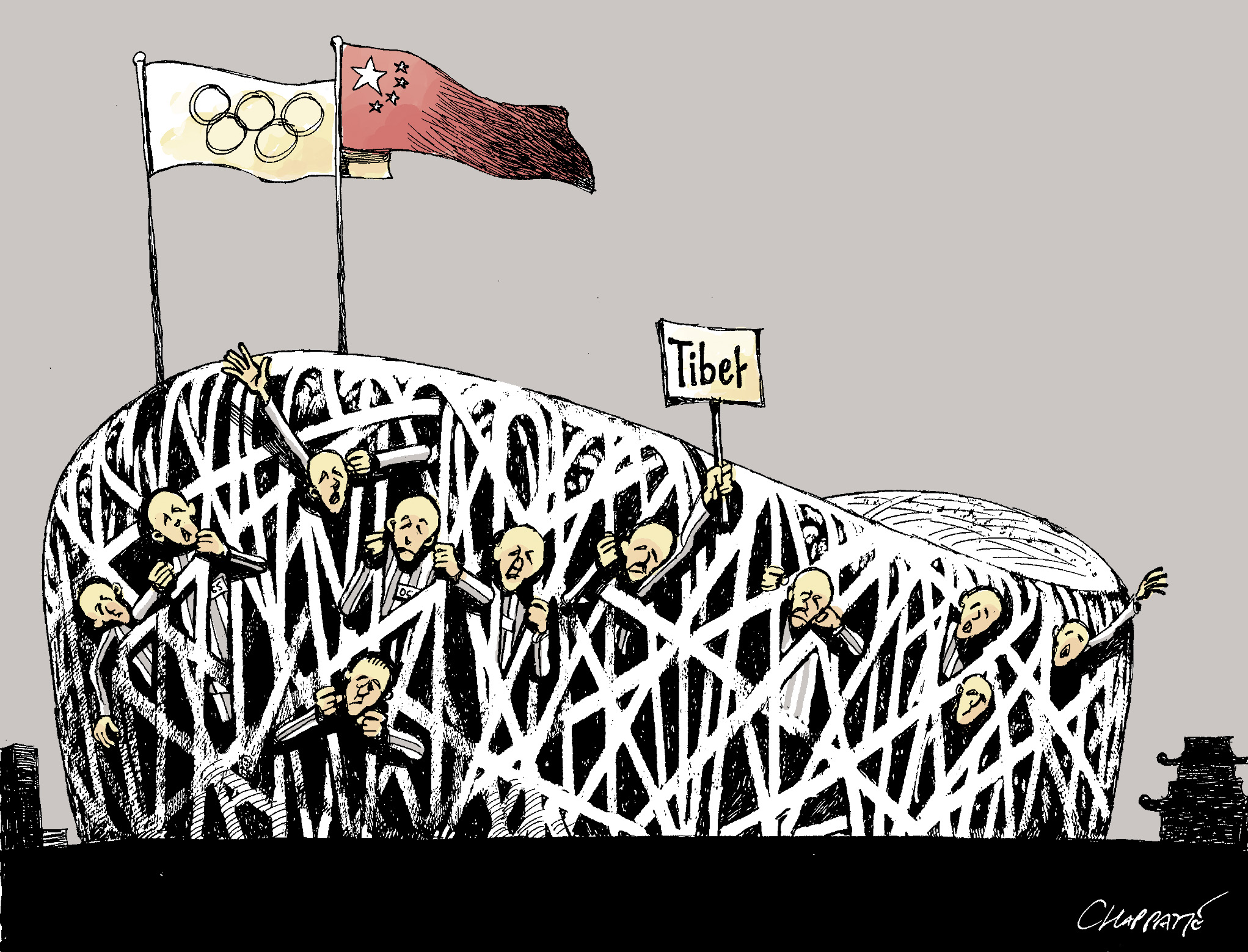 Beijing Games | Globecartoon - Political Cartoons - Patrick Chappatte