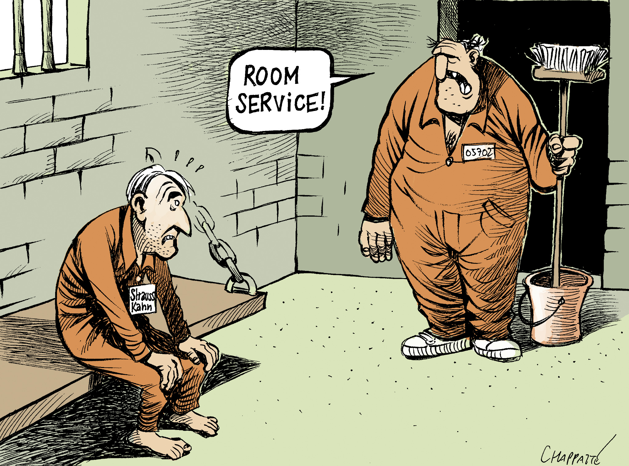 DSK's Last Day In Jail | Globecartoon - Political Cartoons - Patrick ...