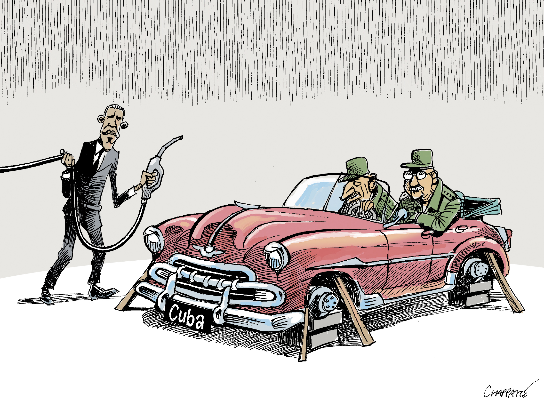 Easing the Cuban embargo | Globecartoon - Political Cartoons - Patrick ...