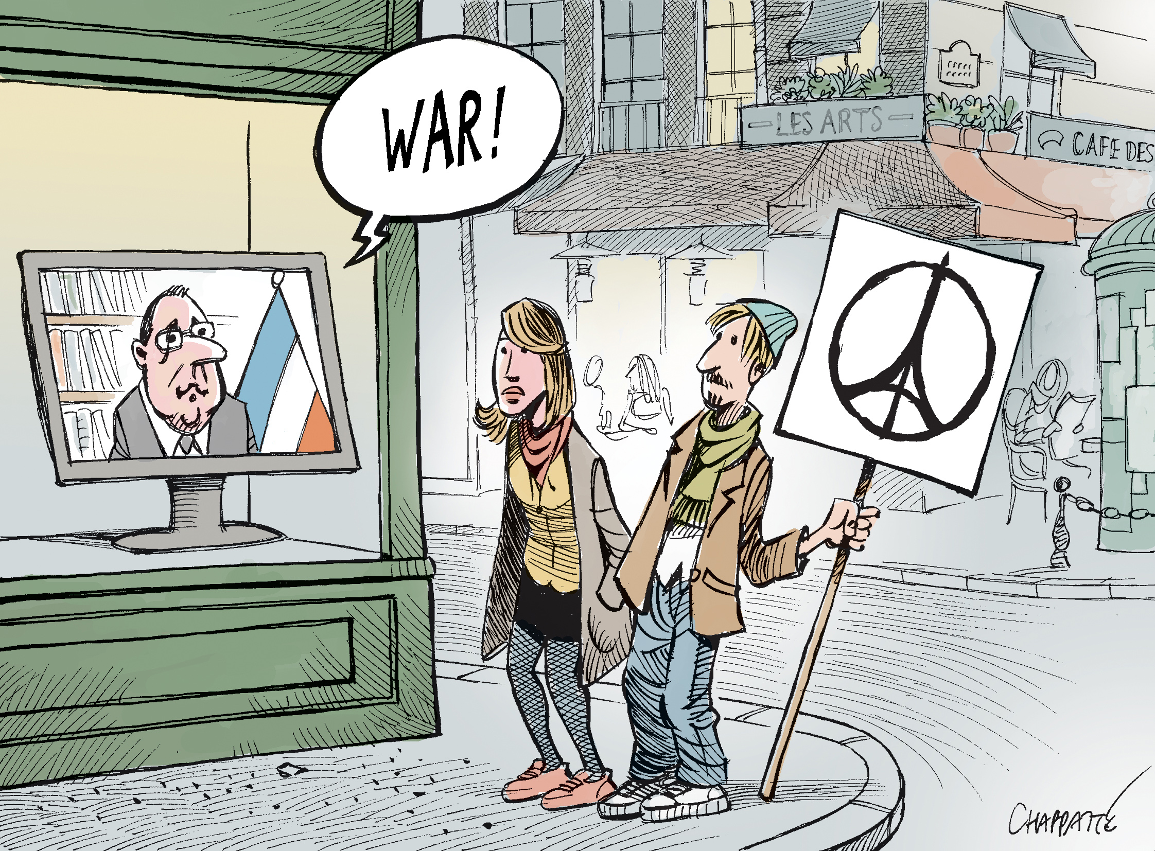 War and Peace | Globecartoon - Political Cartoons - Patrick Chappatte