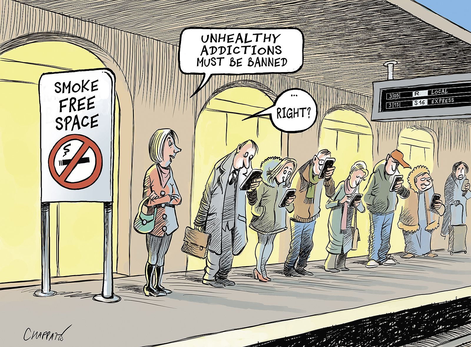 Smoke free public spaces | Globecartoon - Political Cartoons - Patrick ...